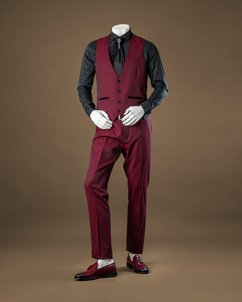 Burgundy 3-Piece Tuxedo – House of Gentlemen BW